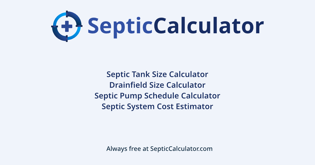 Calculate Septic Tank Size